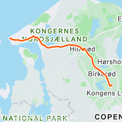 Fra Hundested til Brede | 54.7 km Cycling Route on Strava