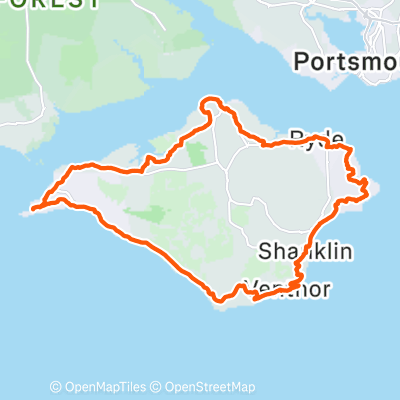 IoW clockwise - coastal route | 109.0 km Cycling Route on Strava