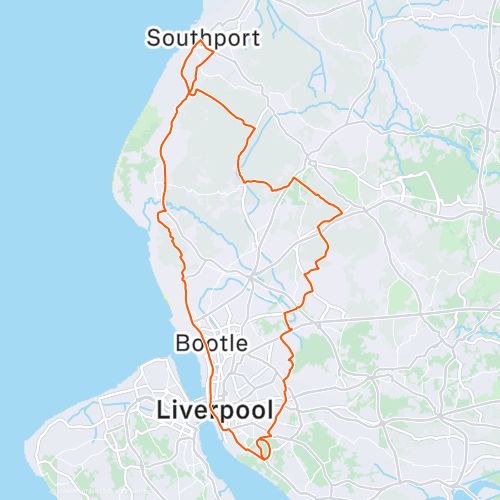 Sefton Park to Southport circular | 91.0 km Cycling Route on Strava