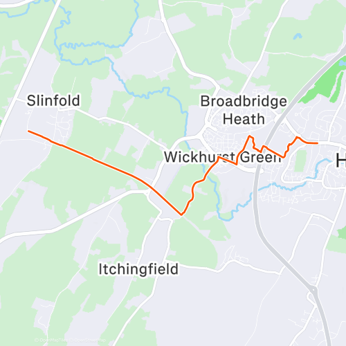 Slinfold Station | 13.4 km MTB Cycling Route on Strava