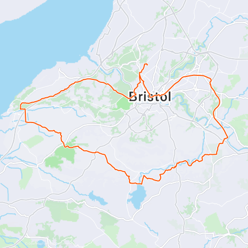 Bottom Bit of Avon Cycle Way | 88.1 km Road Cycling Route on Strava