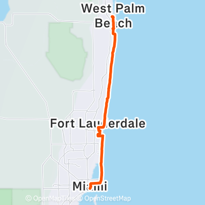 Miami to WPB 6_2_24 | 78.1 mi Cycling Route on Strava