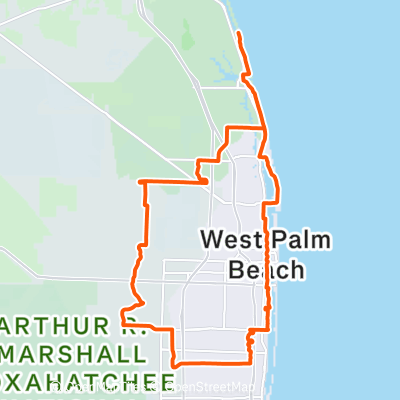 WAG century Hobe Sound - Western Route | 98.2 mi Cycling Route on Strava