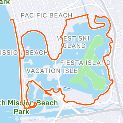 18 BB loop w/pier | 17.5 mi Running Route on Strava