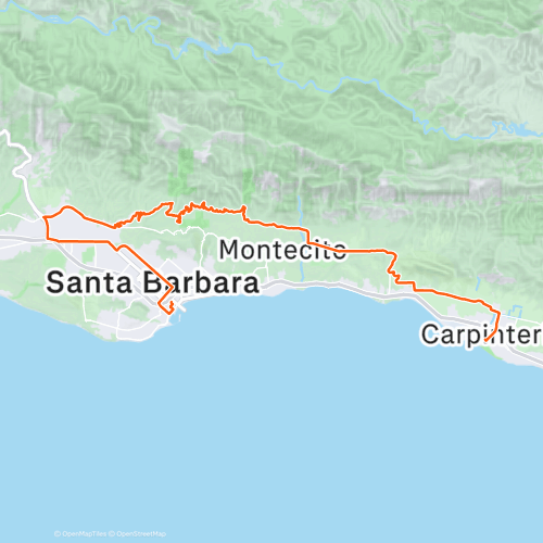 Santa Barbara Train | 47.0 km Road Cycling Route on Strava