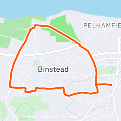 lets circle Binstead (5.2km) | 5.1 km Running Route on Strava