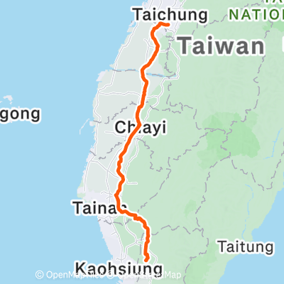 屏東直達吃火鍋 | 209.7 km Cycling Route on Strava