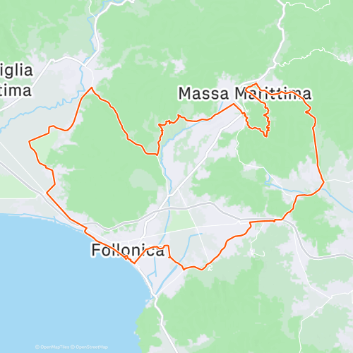 Follonica-San Lorenzo-Marsiliana-Capanne Basse-Kapannenberg-Perolla ...