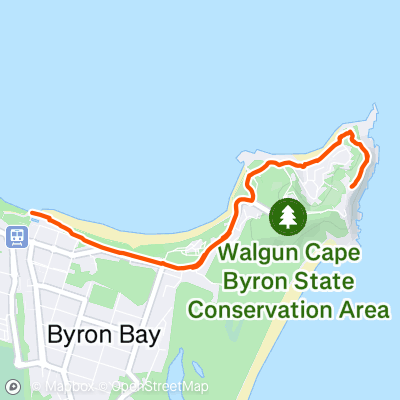 Byron to the light | 7.6 km Running Route on Strava