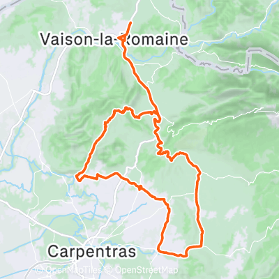 VAISON 80 KM 1100 D | 78.5 km Cycling Route on Strava