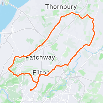 47km Thornbury/Furlong | 47.2 km Cycling Route on Strava