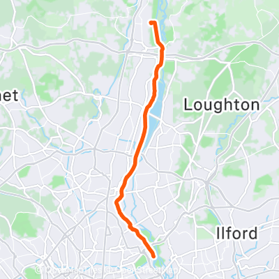 LFTC - Cheshunt -> Barge East | 20.6 km Running Route on Strava