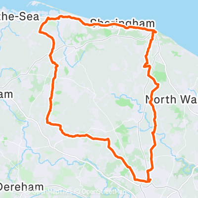 Cromer via Foulsham and back | 63.8 mi Cycling Route on Strava