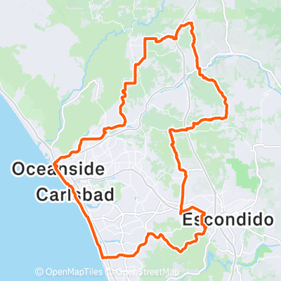 Carlsbad to Fallbrook to Escondido to Leucadia 90m | 87.9 mi Cycling ...