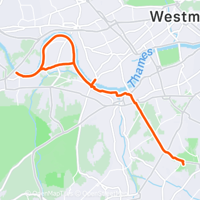 TRC Run the Boat Race | 20.6 km Running Route on Strava