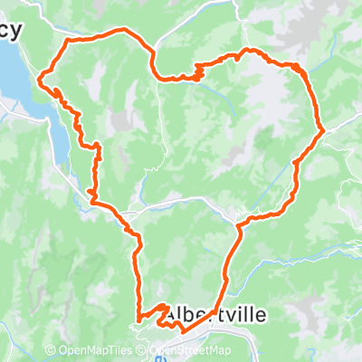 Annecy - Thônes - Flumet - Albertville - Annecy | 116.1 km Cycling ...