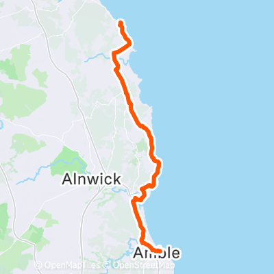 Seahouses - Amble 23mi | 22.9 mi Cycling Route on Strava