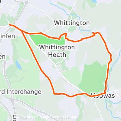 Hopwas | 15.5 km Trail Running Route on Strava