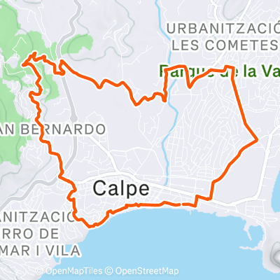 Calpe - 14K | 14.2 km Running Route on Strava