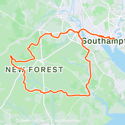 SFC - New Forest Tour 70Km | 43.4 mi Cycling Route on Strava