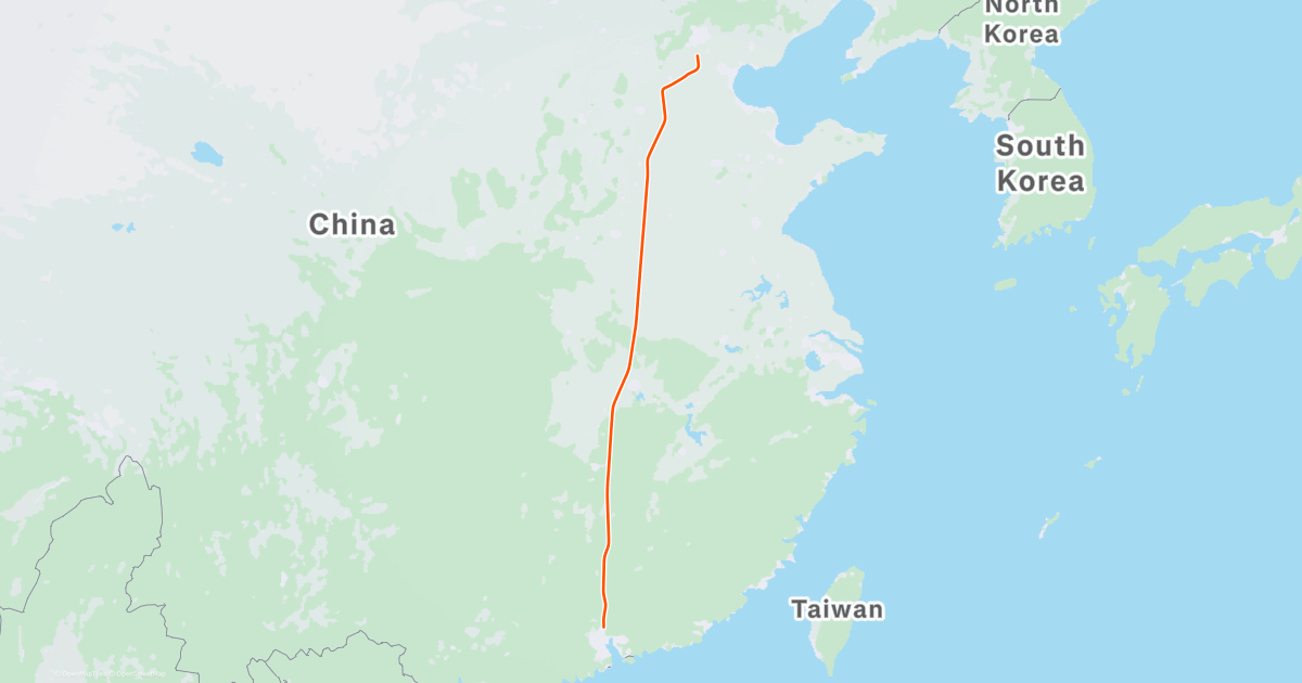 CZ3109 (广州白云CAN - 北京大兴PKX) - Flight | Strava