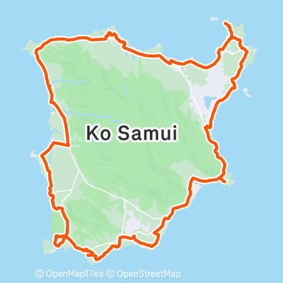 Ko Samui - 88KM - Island Exploration Loop - Clockwise | 88.1 km Cycling ...