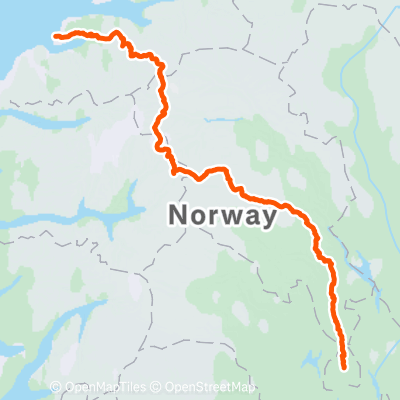 Oslo - Ålesund 2024 | 600.9 km Hiking Trail on Strava