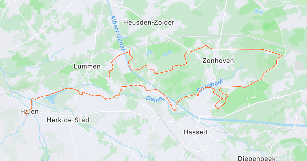Langs den Teut , Zonhoven | Strava
