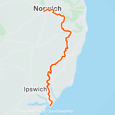 NCN 1 Norwich to Felixstoe | 86.7 mi Cycling Route on Strava