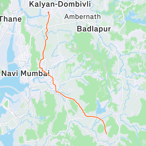 Dombivli Khalapur | 58.7 km Road Running Route on Strava
