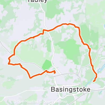 25k to Old Basing | 25.0 km Cycling Route on Strava
