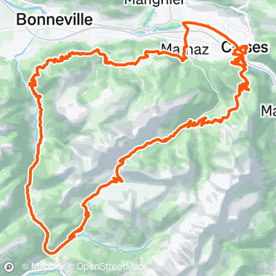 FRANCE - CLUSES - 80 BORNES DANS LES BORNES | 80.5 km Cycling Route on ...