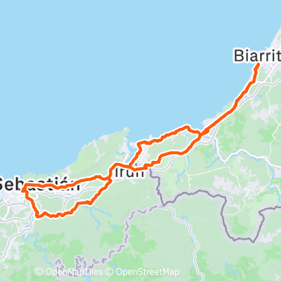 San Seb coastal/extra loop | 63.6 mi Cycling Route on Strava