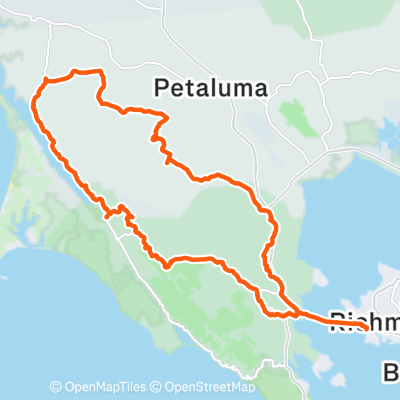 Point Richmond to Petaluma | 101.5 mi Cycling Route on Strava