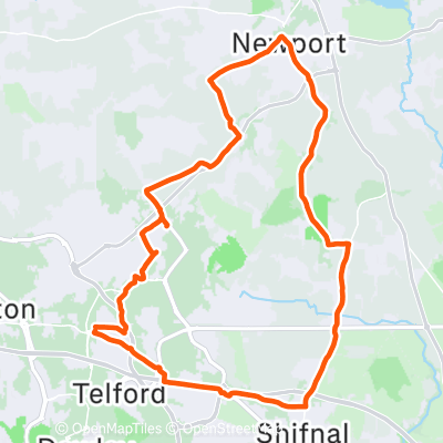 Shifnal / Newport Lumpy Out | 21.4 mi Cycling Route on Strava