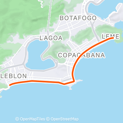 LEME ao LEBLON - Rio de Janeiro | 8.0 km Running Route on Strava