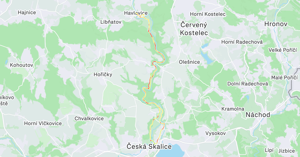 Do Skalice s tatkou a zpet | Strava