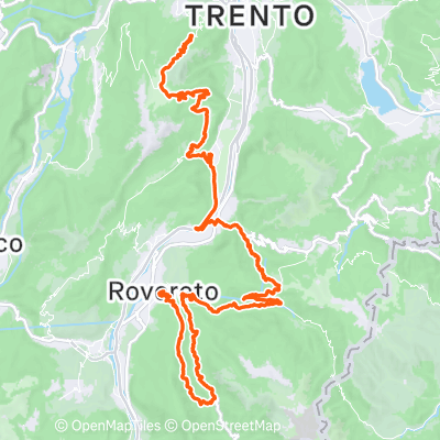 Rovereto - Monte Bondone Hotel 87km 3,500m | 86.4 km Cycling Route on ...
