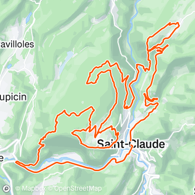 trace enduro de saint Claude | 45.2 km Cycling Route on Strava