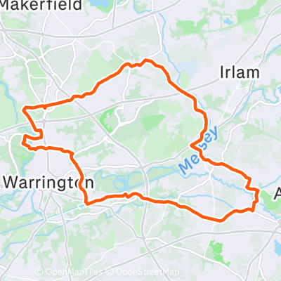 Little Bollington and Culcheth | 44.3 km Cycling Route on Strava