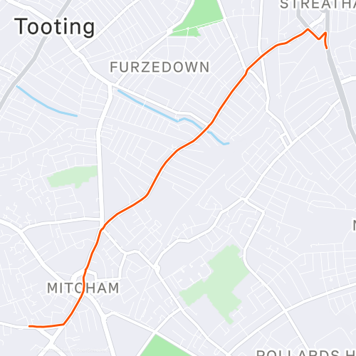streatham | 4.4 km Running Route on Strava
