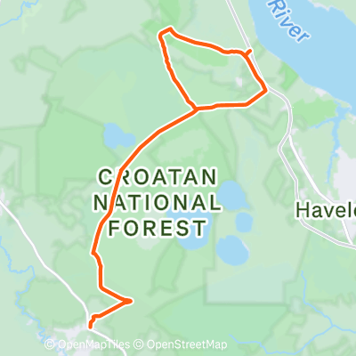 Trans-Croatan 50 Miler | 47.7 mi Cycling Route on Strava
