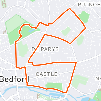 BRC 6.1 Bed Park Light | 6.1 mi Running Route on Strava