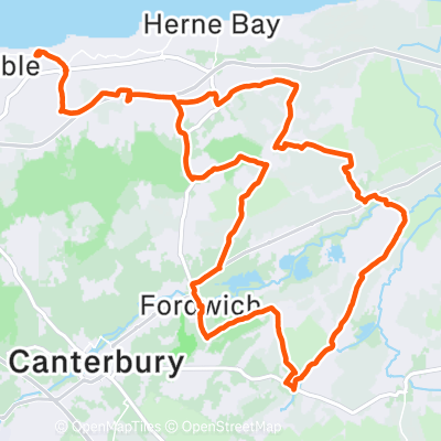 BREEZE Whitstable circular via Littlebourne | 31.2 mi Cycling Route on ...