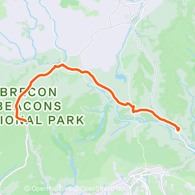 Pen y f an | 36.7 km Cycling Route on Strava