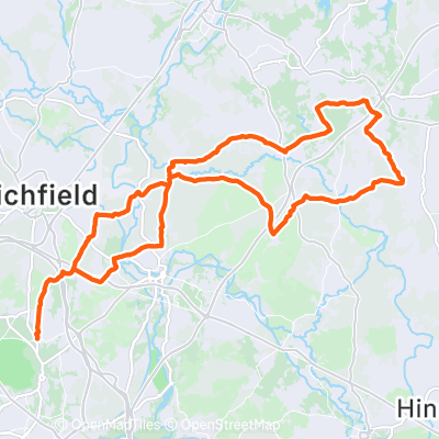 Out Ashby - Winter roads - Hicks Lodge Cafe | 93.3 km Cycling Route on ...