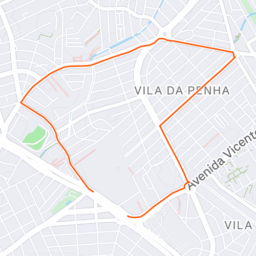 Treino de 5k | 5.0 km Road Running Route on Strava