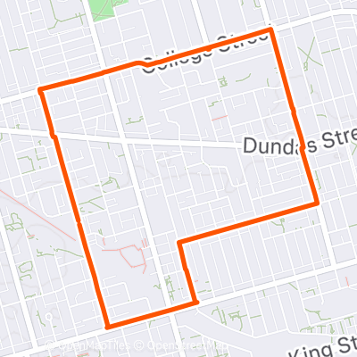 College/Ossington | 4.7 km Running Route on Strava