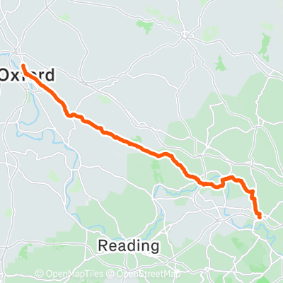 Oxford to Slough | 66.9 km Cycling Route on Strava