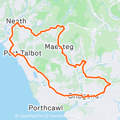 Pencoed-Bryncethin-Maesteg-Cymmer-Neath | 90.8 km Cycling Route on Strava